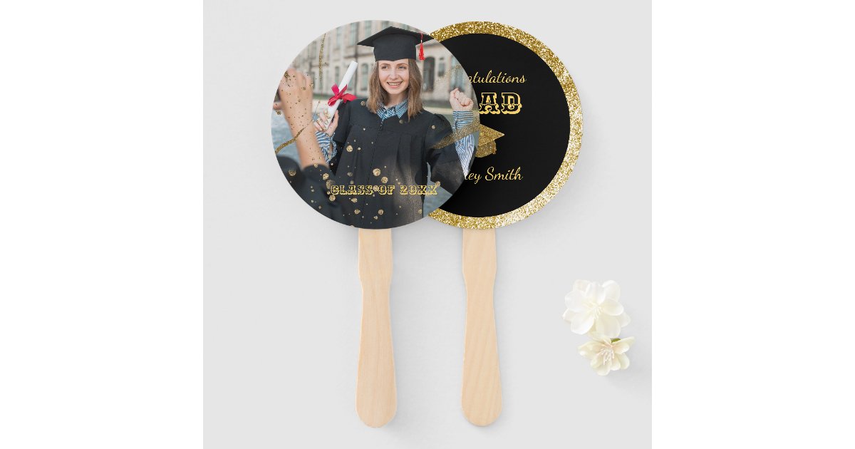 elegant Graduation Hand Fan | Zazzle