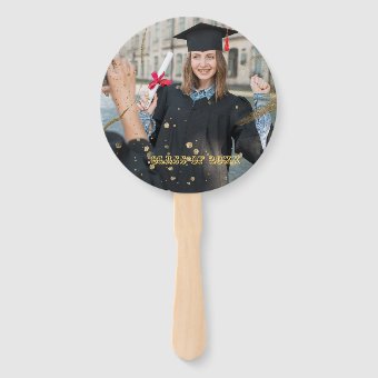 elegant Graduation Hand Fan | Zazzle