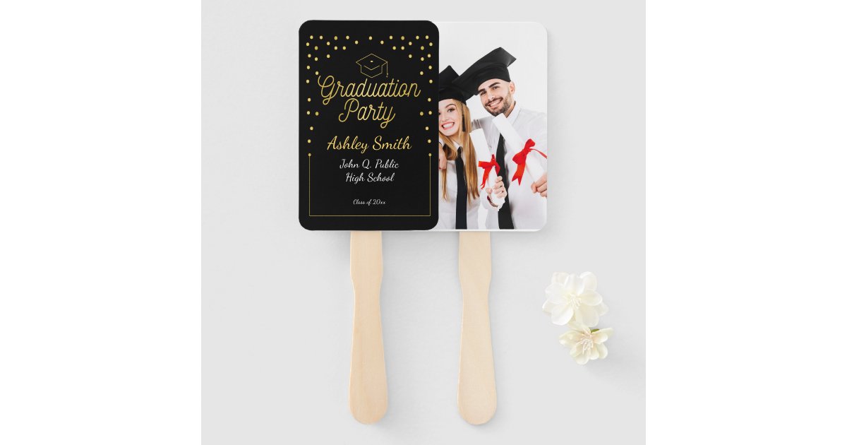 elegant Graduation Hand Fan | Zazzle