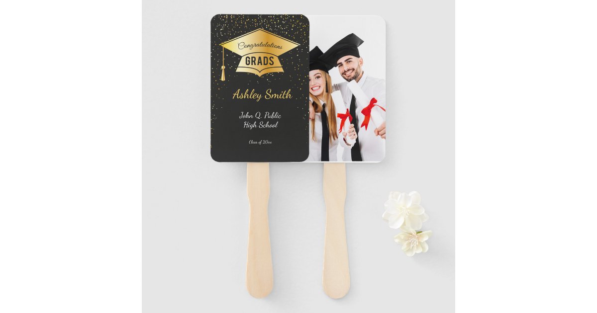 elegant Graduation Hand Fan | Zazzle
