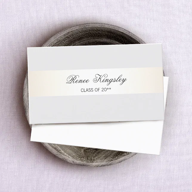 Elegant Graduation Name Card Enclosure | Zazzle