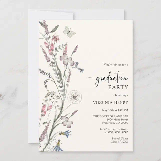 Elegant Graduation Party Invitation | Zazzle