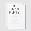 Elegant Graduation Party Vellum Invitations | Zazzle