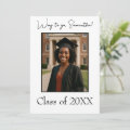 Elegant Graduation Photo Modern Invitation | Zazzle