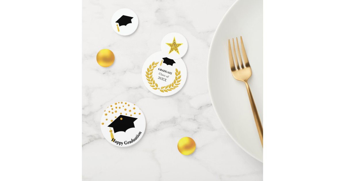 Elegant Graduation Table Confetti | Zazzle