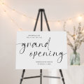 Elegant Grand Opening Calligraphy Welcome Sign | Zazzle