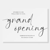 Elegant Grand Opening Calligraphy Welcome Sign | Zazzle