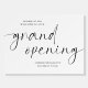 Elegant Grand Opening Calligraphy Welcome Sign | Zazzle