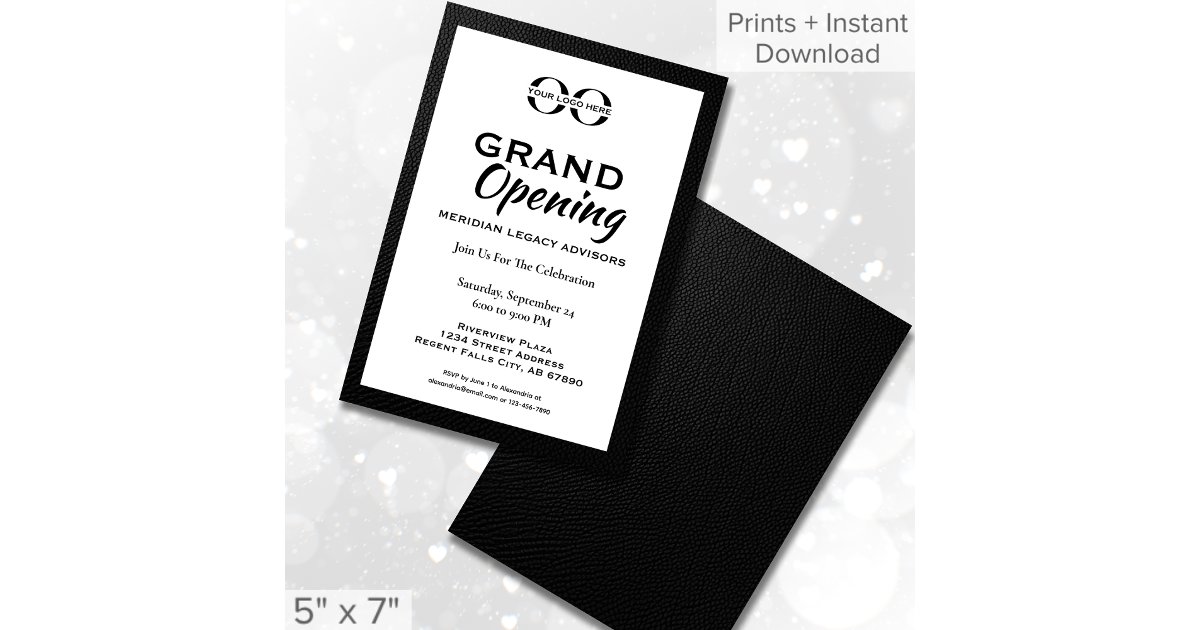Elegant Grand Opening Invitation | Zazzle