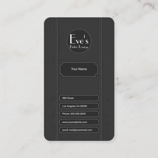 Elegant Gray Business Card | Zazzle