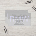 Elegant Gray Monogram Custom Colors Accountant CPA Business Card | Zazzle
