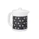 elegant Gray Mosaic flower of life Tile pattern Teapot | Zazzle
