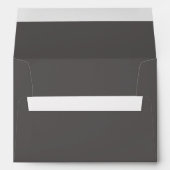 Elegant Gray Return Address Wedding Envelope | Zazzle