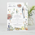 Elegant Greek Themed | Illustrated Mediterranean Menu | Zazzle