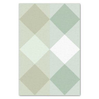 Elegant Green Geometric Diamond Pattern Decoupage Tissue Paper | Zazzle