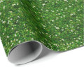 Elegant Green Glamour Glitter Wrapping Paper | Zazzle