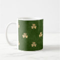 Elegant Green Gold Shamrock Coffee Mug | Zazzle