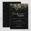 Elegant Greenery Floral Christmas Holiday Party Invitation | Zazzle