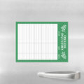 Elegant Greenery Green Freezer Inventory Magnetic Dry Erase Sheet | Zazzle