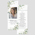 Elegant Greenery Photo Memorial Bookmarks | Zazzle