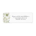 Elegant Greenery Return Address Label | Zazzle