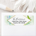 Elegant Greenery Simple Foliage Watercolor Label | Zazzle