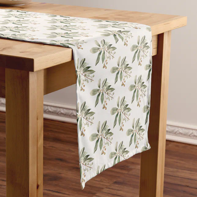 Elegant Greenery Table Runner | Zazzle