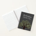 Elegant Grey Green Leaf Genealogy Family Tree Notebook | Zazzle