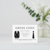 Elegant Guest dress code card, Canva attire Enclosure Card | Zazzle