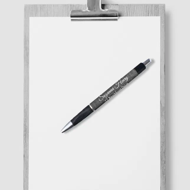 Elegant handwriting return address Realtor Pen | Zazzle