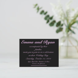 Elegant Handwriting Script Wedding Invitation | Zazzle