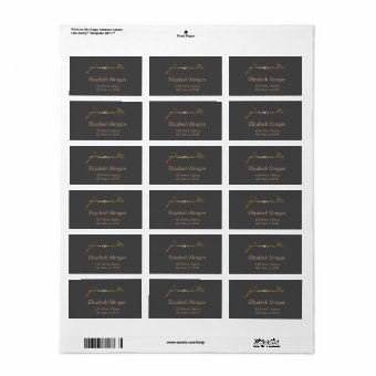 Elegant Handwritten Graduate Label | Zazzle