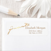 Elegant Handwritten Graduate, White Label | Zazzle