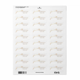 Elegant Handwritten Graduate, White Label | Zazzle