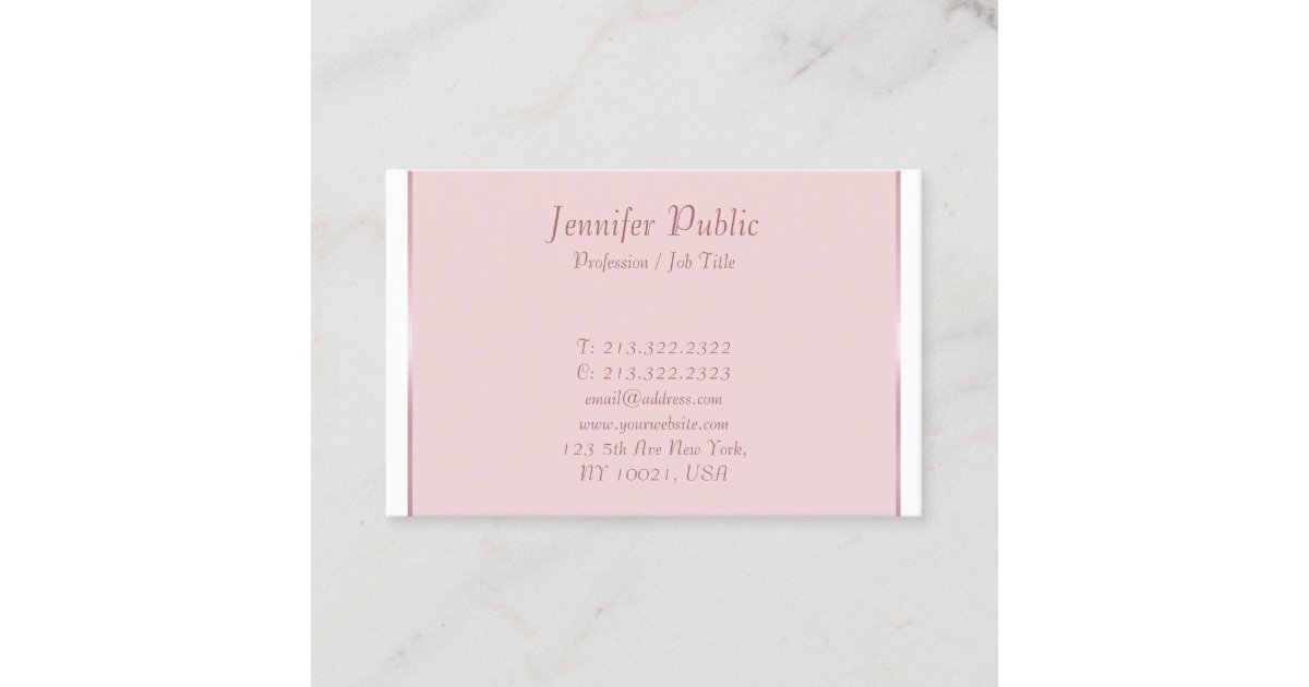 Elegant Handwritten Script Modern Simple Design Business Card | Zazzle