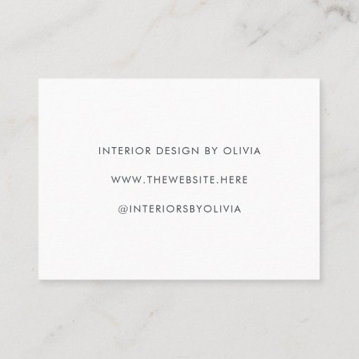 Elegant Handwritten Script Name Black White Marble Business Card | Zazzle
