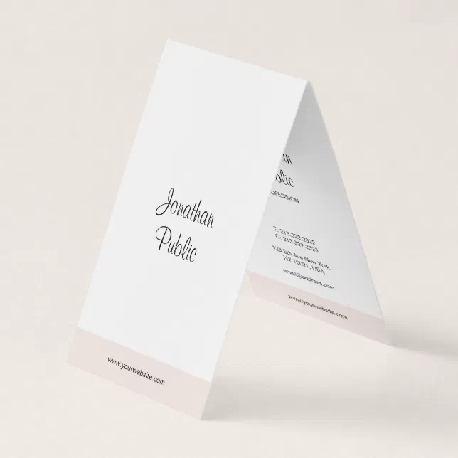 Elegant Handwritten Script Simple Modern Template Business Card | Zazzle