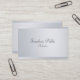 Elegant Handwritten Script Template Modern Silver Business Card | Zazzle