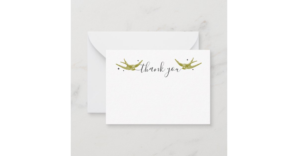 Elegant Handwritten Thank you Script Note Card | Zazzle