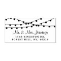 Elegant Hanging String Lights Wedding Self-inking Stamp | Zazzle