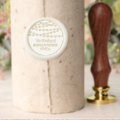 Elegant Hanging String Lights Wedding Wax Seal Stamp | Zazzle