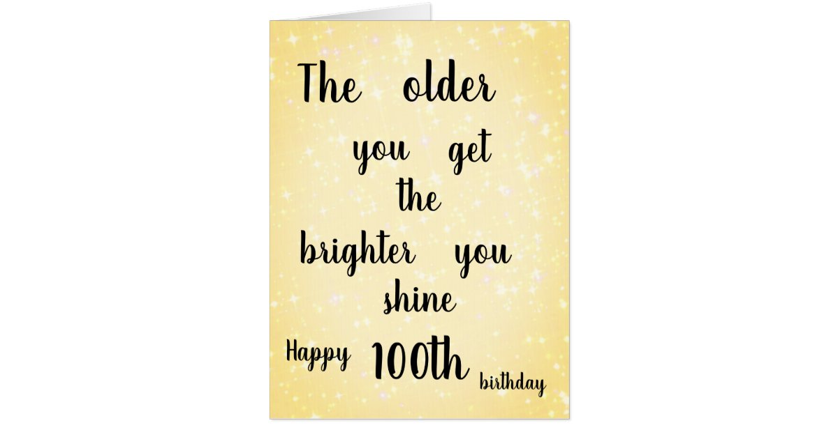 Elegant Happy 100th Birthday Card Zazzle Elegant Happy 100th Birthday Card Zazzle