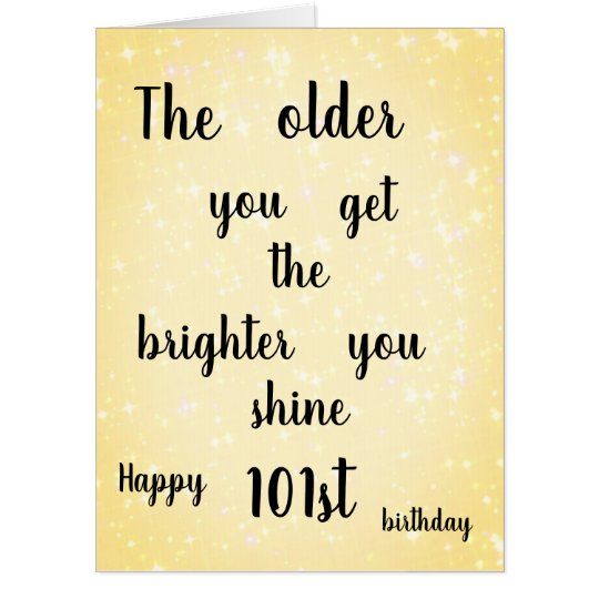 Elegant Happy 101st Birthday Card | Zazzle.com