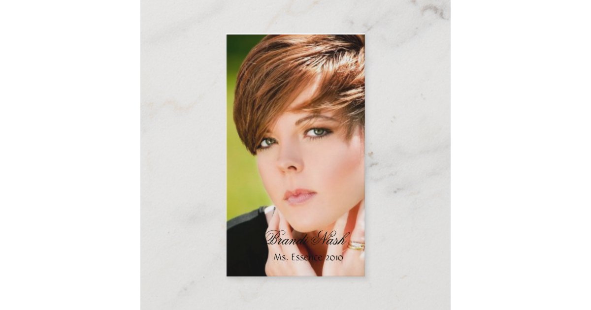Elegant Headshot Business Card | Zazzle