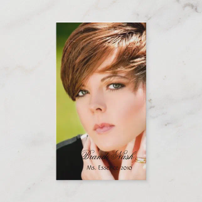 Elegant Headshot Business Card | Zazzle