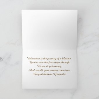 Elegant High School Graduation Congratulations Card | Zazzle