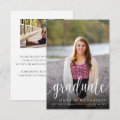 Elegant High School Graduation Photo Announcement | Zazzle