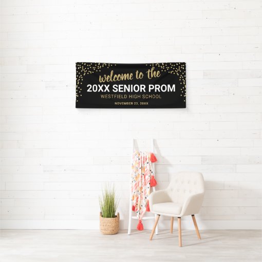Elegant High School Prom Banner | Zazzle