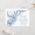 Elegant Hilton Head Island Map Navy Blue Wedding Invitation | Zazzle