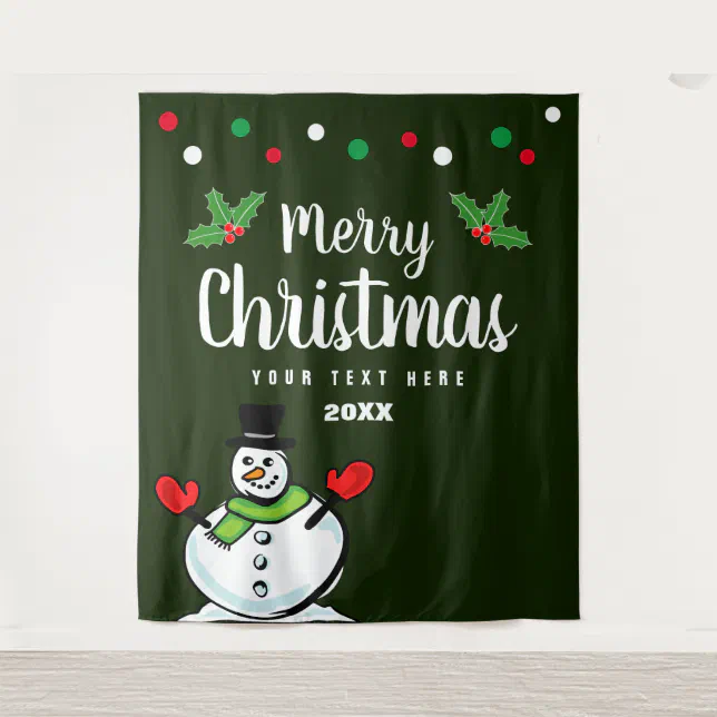 Elegant Holiday Christmas party photo backdrop | Zazzle